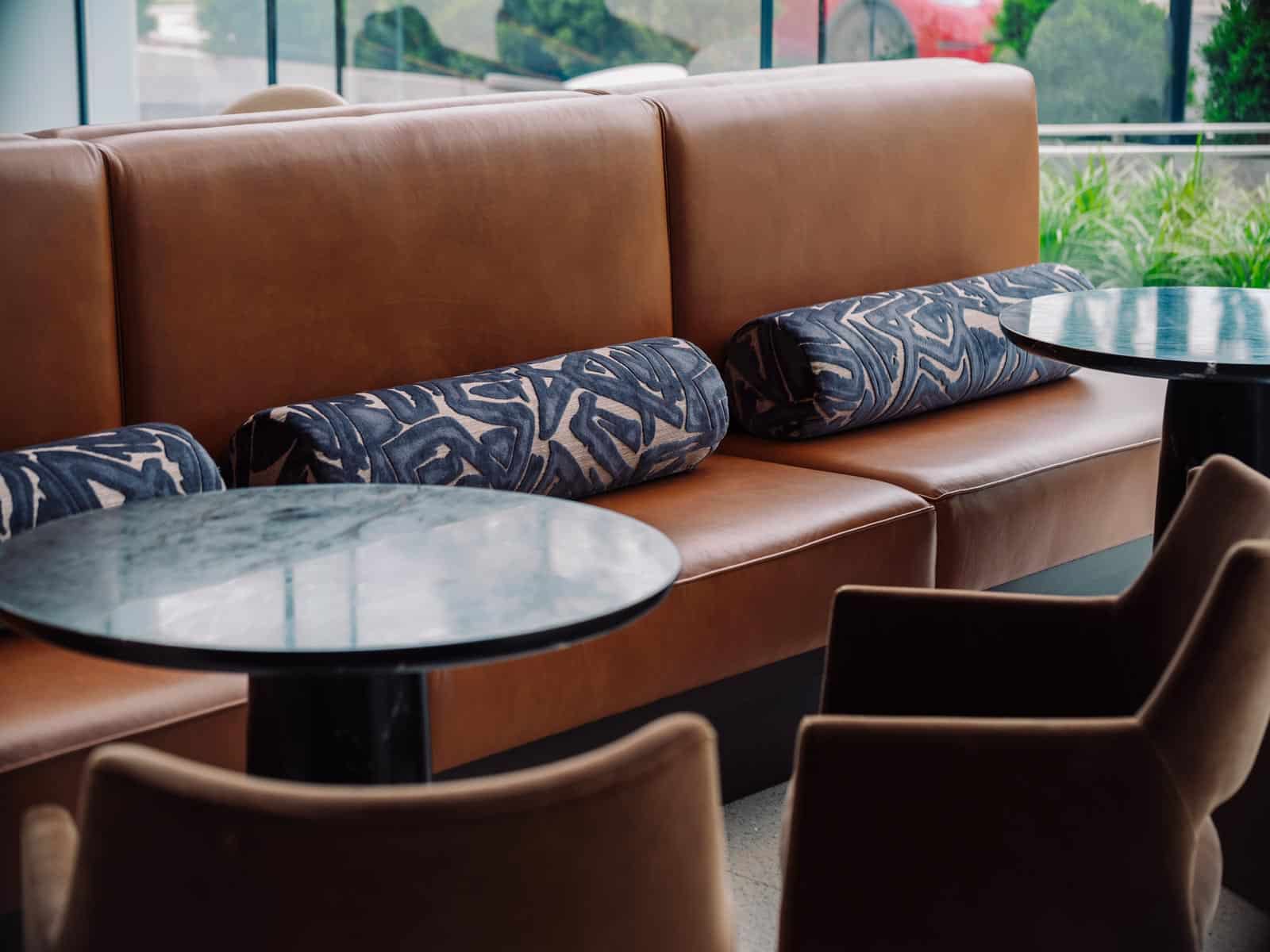 Double-Sided Jordan Banquette | Jamie Stern Design