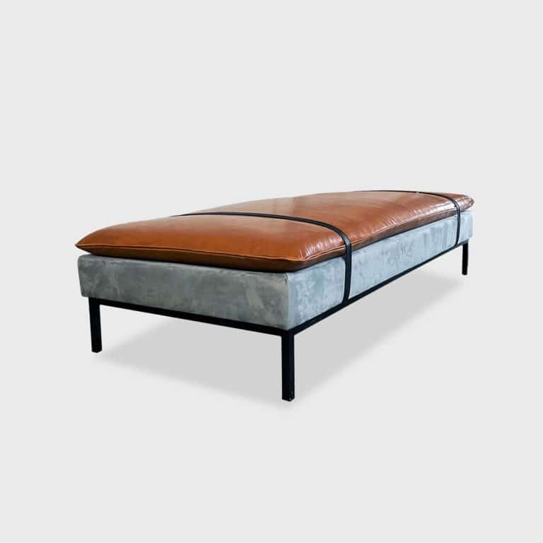 Atlantic Bench | Jamie Stern Design | Upholstered Strapped Bench