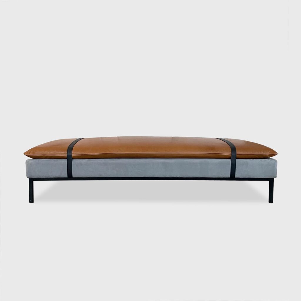 Atlantic Bench | Jamie Stern Design | Upholstered Strapped Bench