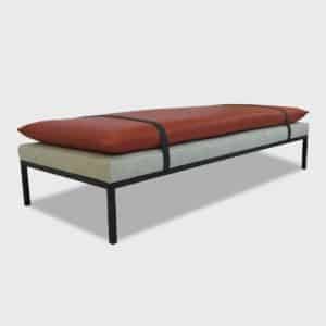 Atlantic Bench | Jamie Stern Design | Upholstered Strapped Bench