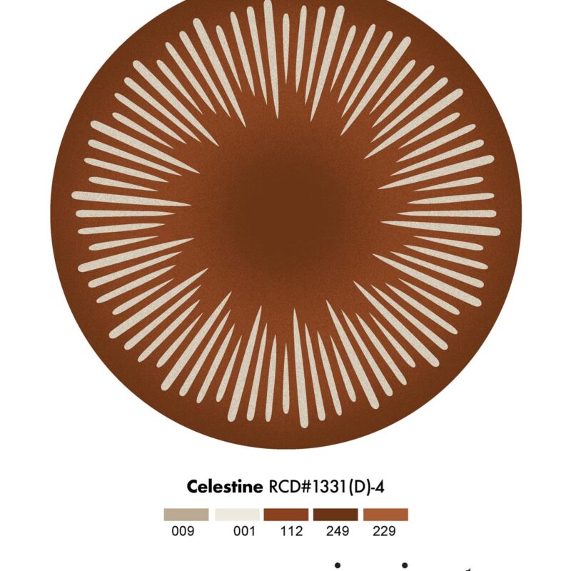 Celestine | Jamie Stern Design | Radial Pattern Rug