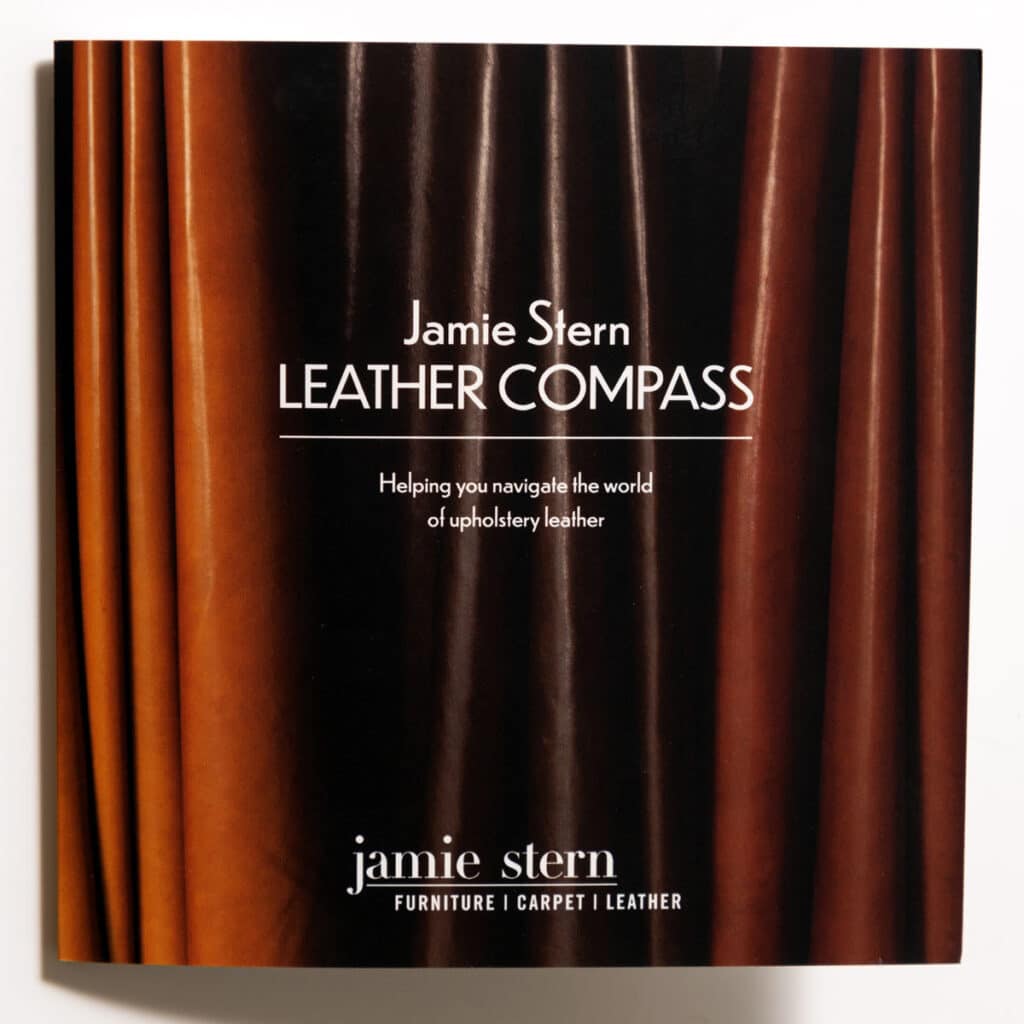Upholstery leather by the square foot | Jamie Stern Design | Leather