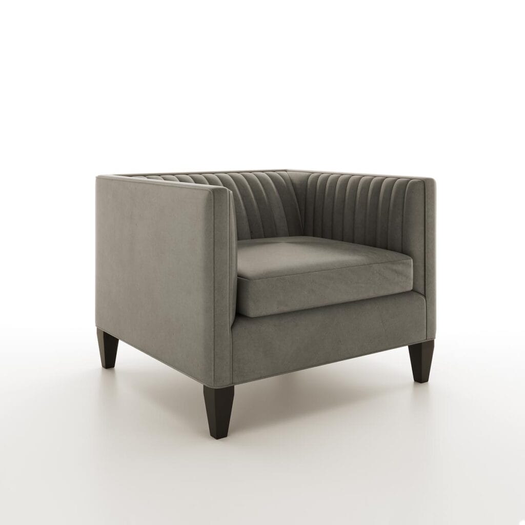 Simon Leather Lounge Chair | Jamie Stern Design