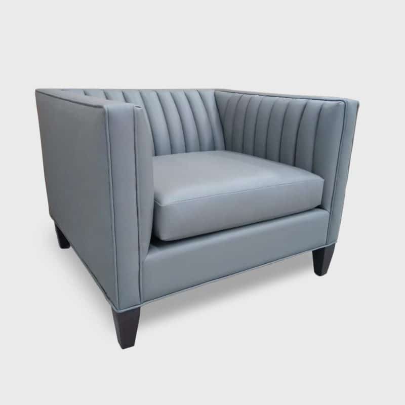 Simon Leather Lounge Chair | Jamie Stern Design